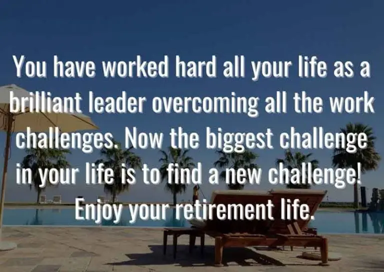 60 Best Retirement Messages for Boss - Enjoy Retirement Life
